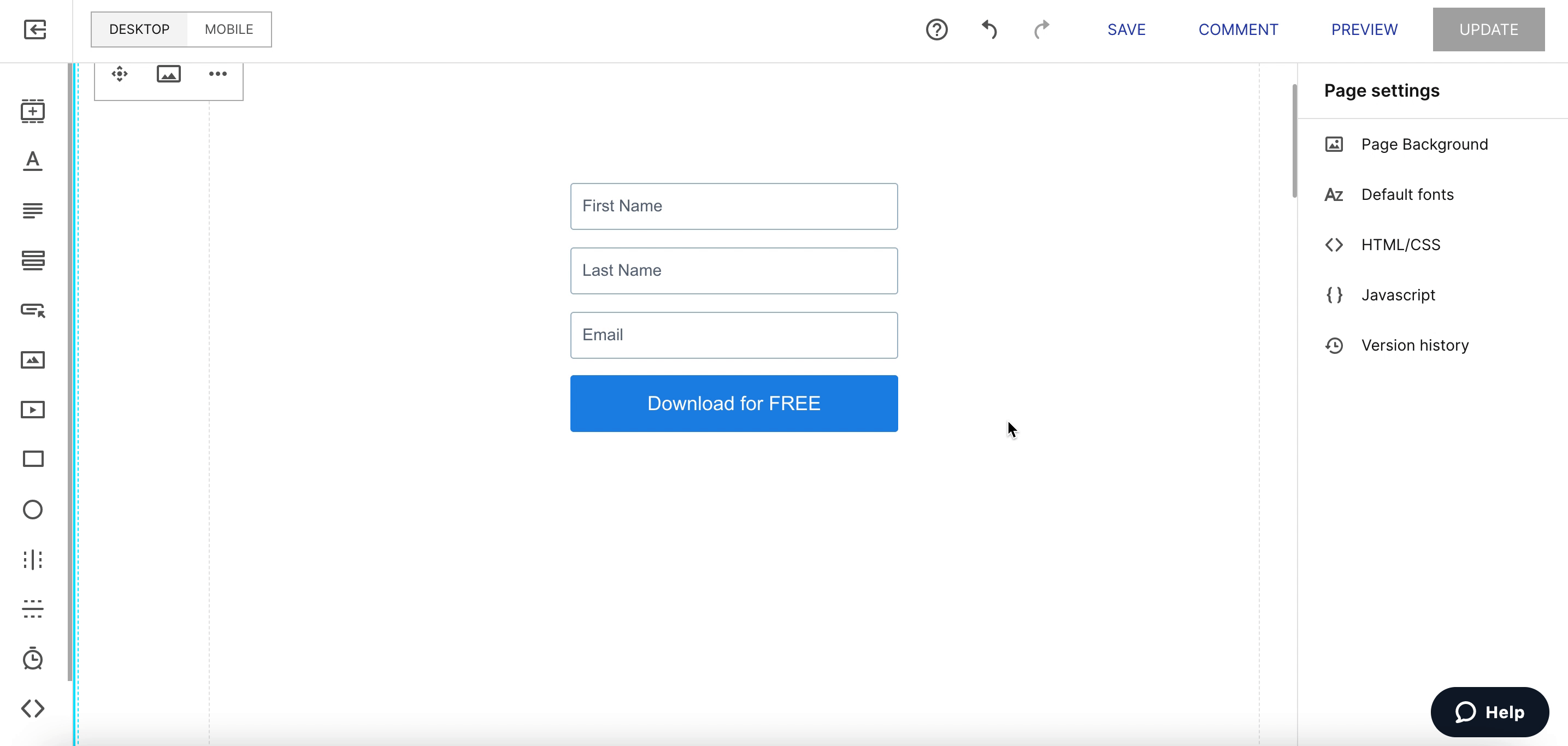 The different types of form fields – Instapage Help Center