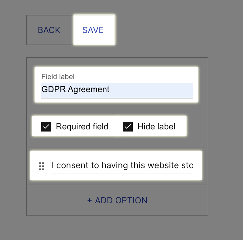 Using a form checkbox field as a statement of consent – Instapage Help Center