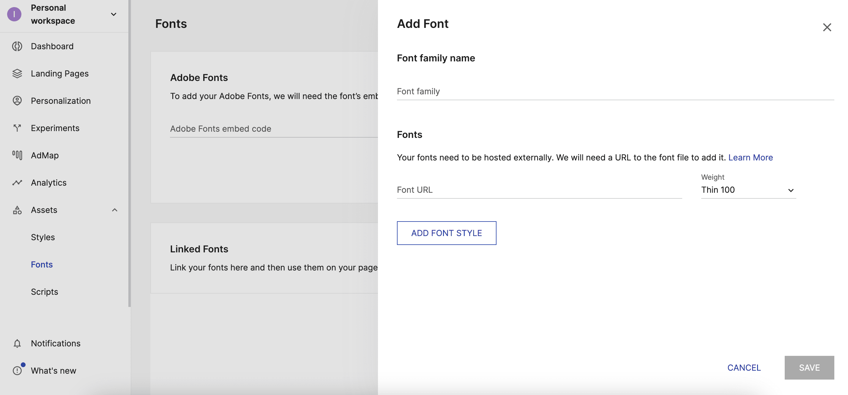 Requirements for adding custom fonts – Instapage Help Center