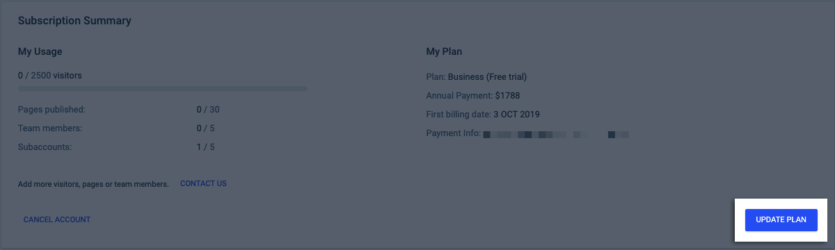 Creating an Instapage account – Instapage Help Center