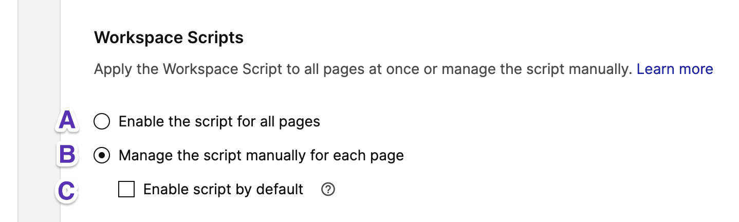 Workspace scripts – Instapage Help Center
